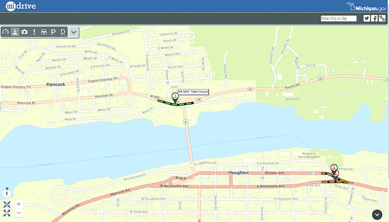 Detour set for bridgework | News, Sports, Jobs - The Mining Gazette